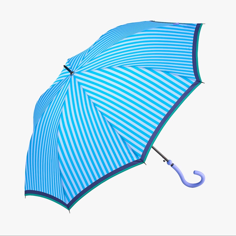 Women's long umbrella blue Bisetti Joy | CLIMA