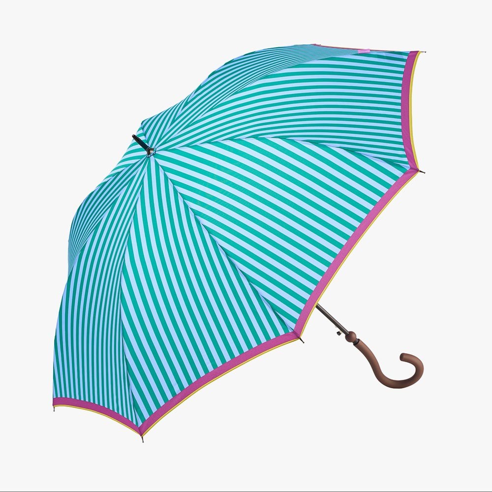Women's long umbrella green Bisetti Joy | CLIMA