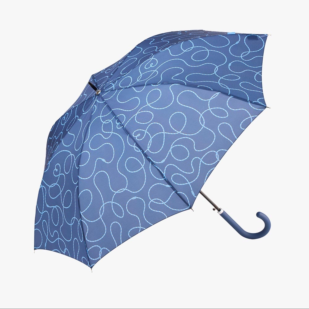 Women's long umbrella blue Bisetti Cords | CLIMA