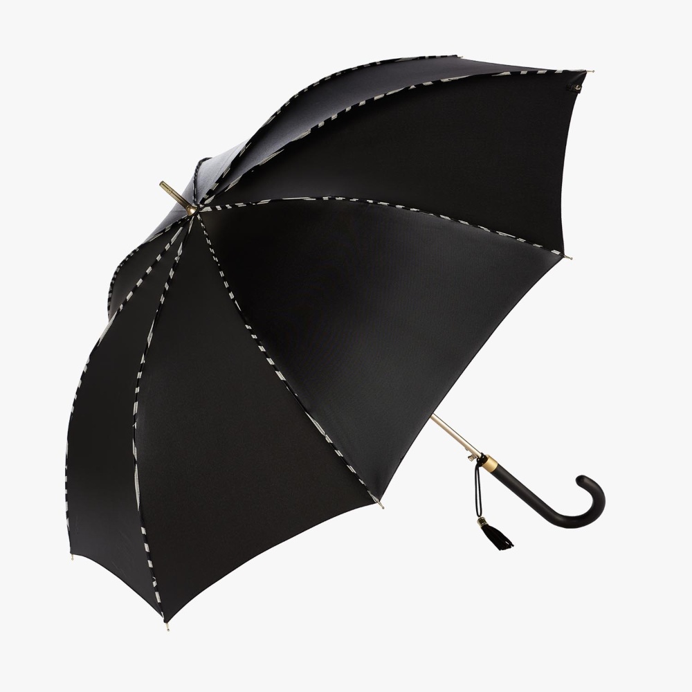 Women's long umbrella black M&P Zebra | CLIMA