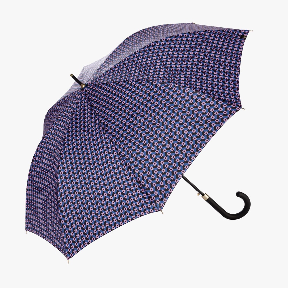 Women's long umbrella blue M&P Blocks | CLIMA