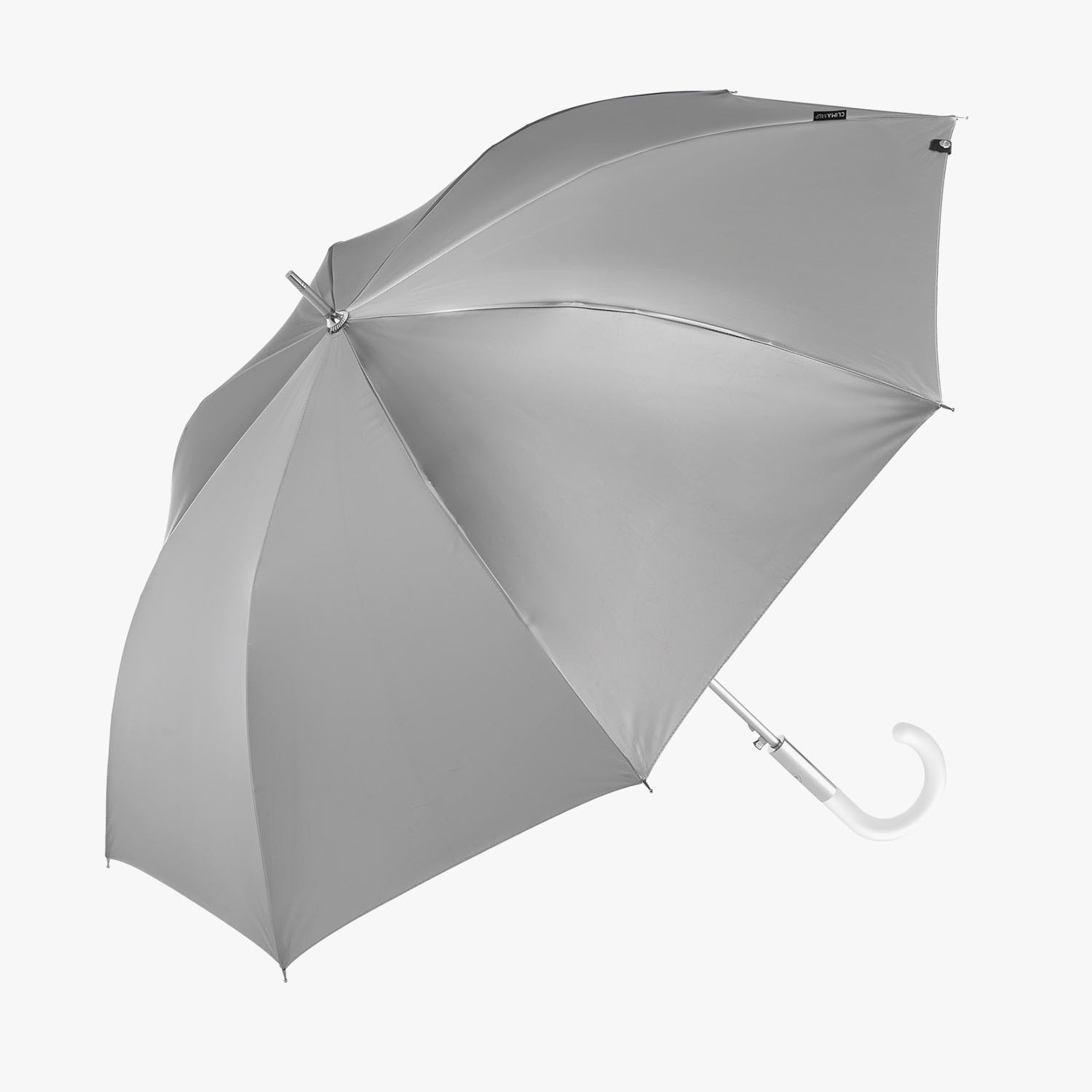 Women's long umbrella silver M&P Metallize | CLIMA