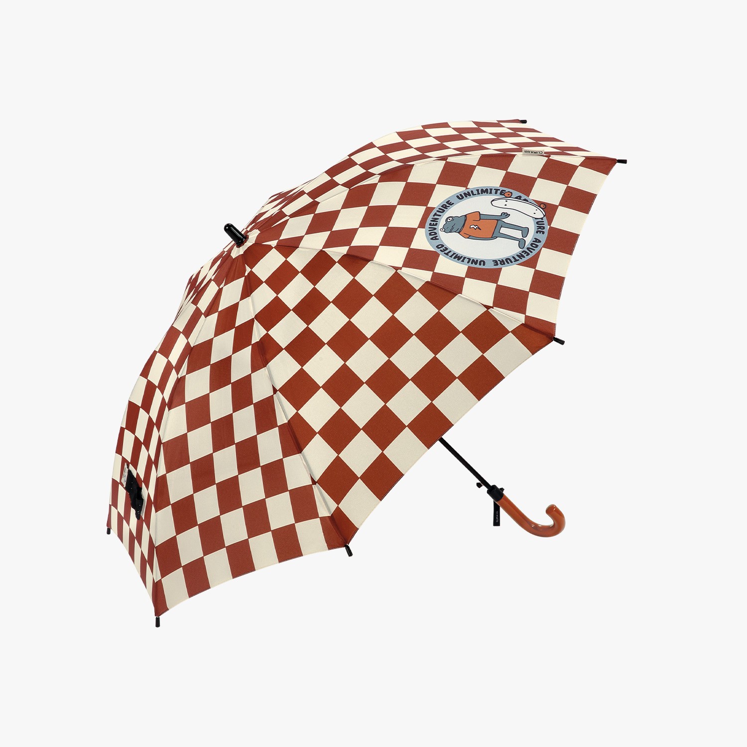 Paraguas largo infantil marron Clima Kids Frog | CLIMA