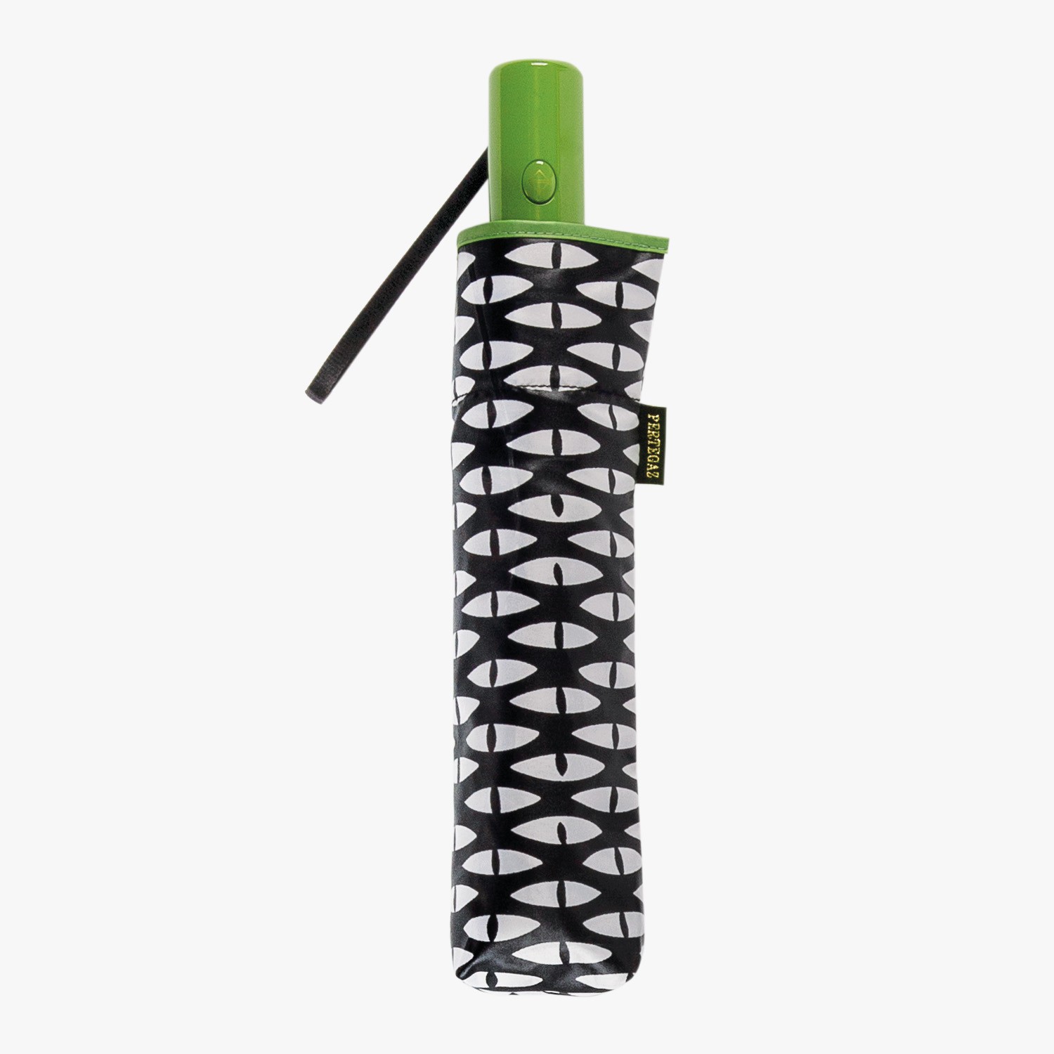 Paraguas plegable mujer verde Pertegaz Eyecat | CLIMA