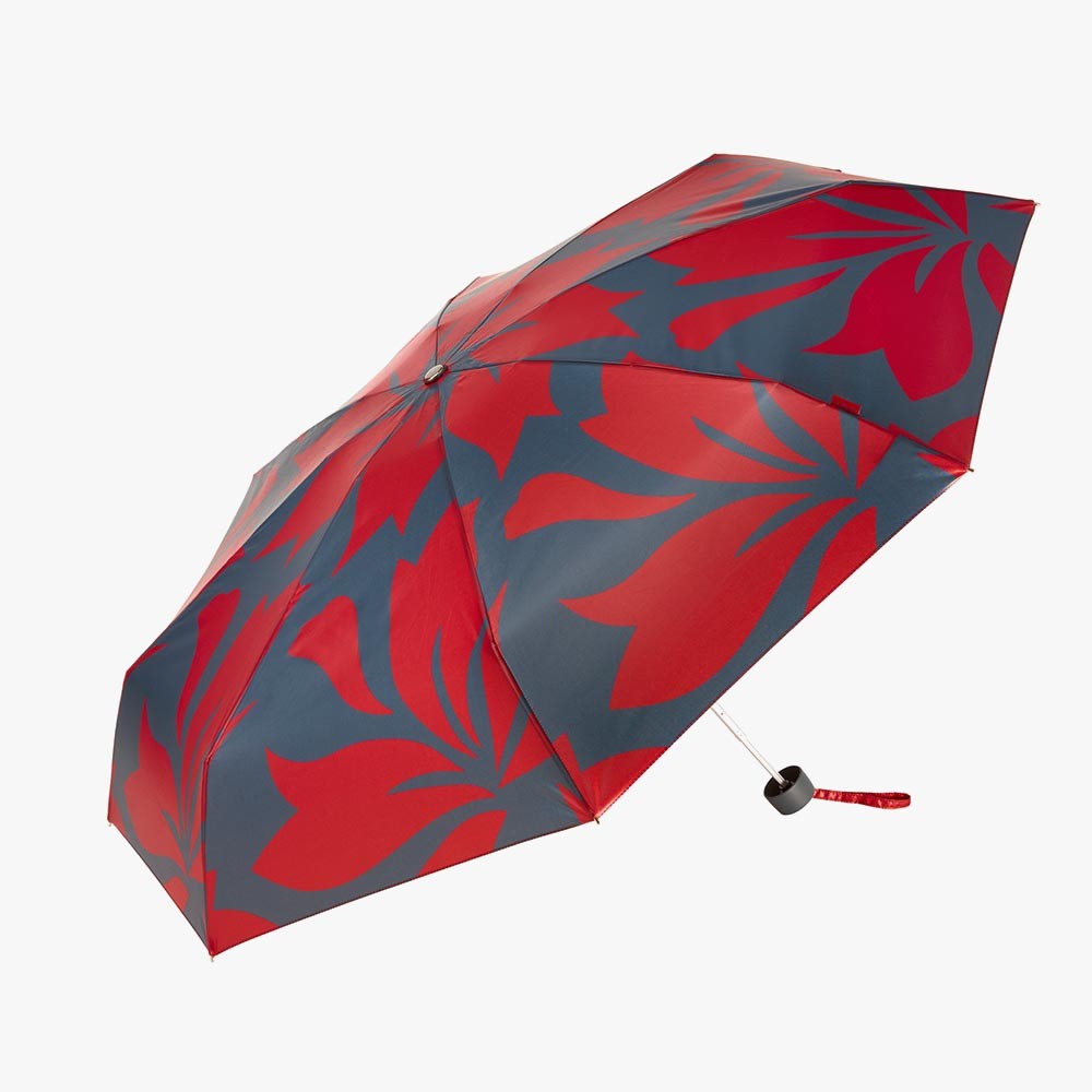 Women's Manual folding umbrella red - Asian Flower